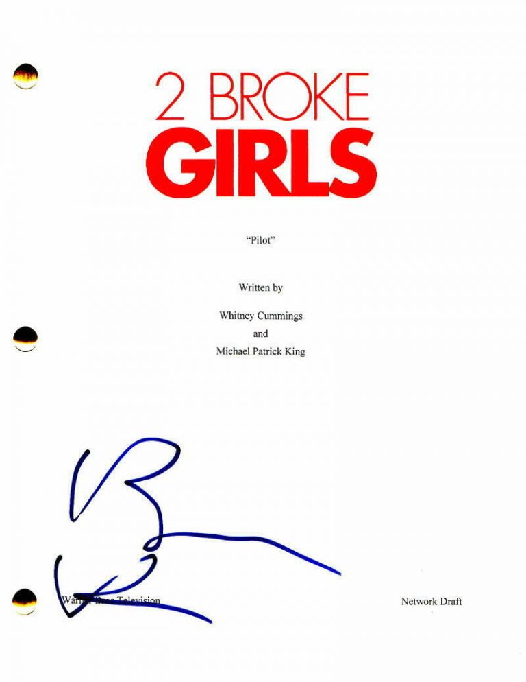 BETH BEHRS SIGNED AUTOGRAPH - 2 BROKE GIRLS FULL PILOT SCRIPT - KAT ...