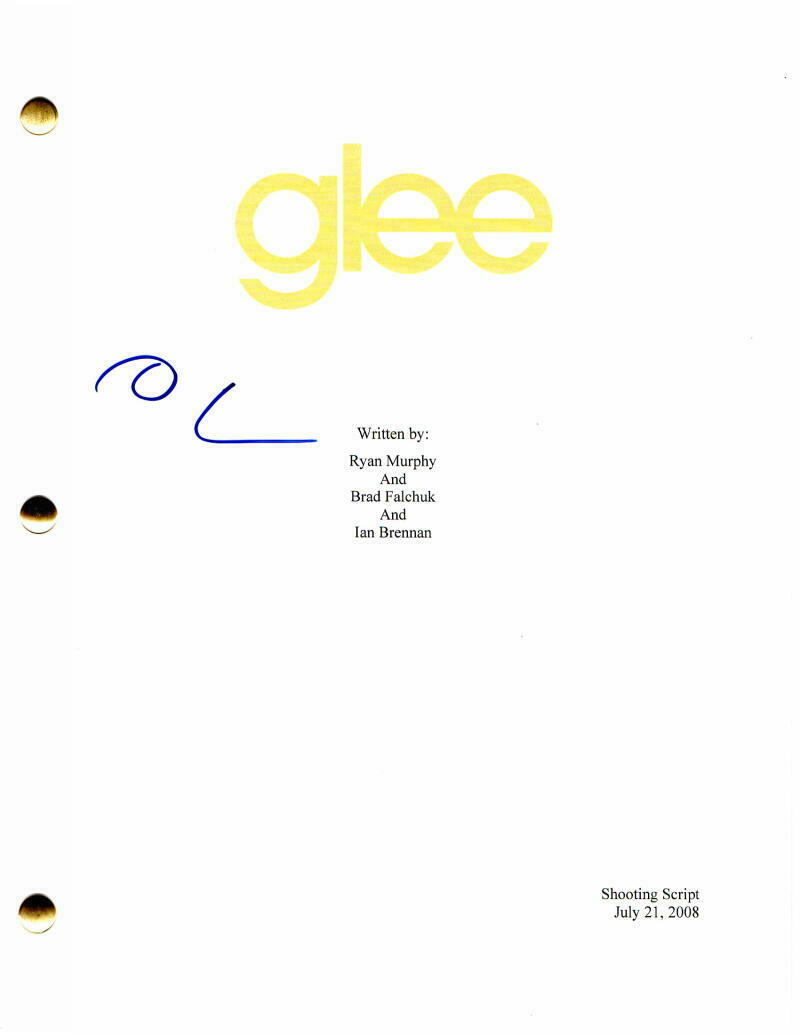 DARREN CRISS SIGNED AUTOGRAPH - GLEE FULL PILOT SCRIPT - LEA MICHELE ...
