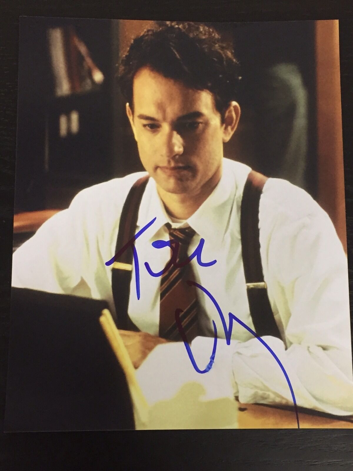 TOM HANKS SIGNED AUTOGRAPH NEW CLASSIC IMAGE PROMO POSTER SCENE 8x10 ...