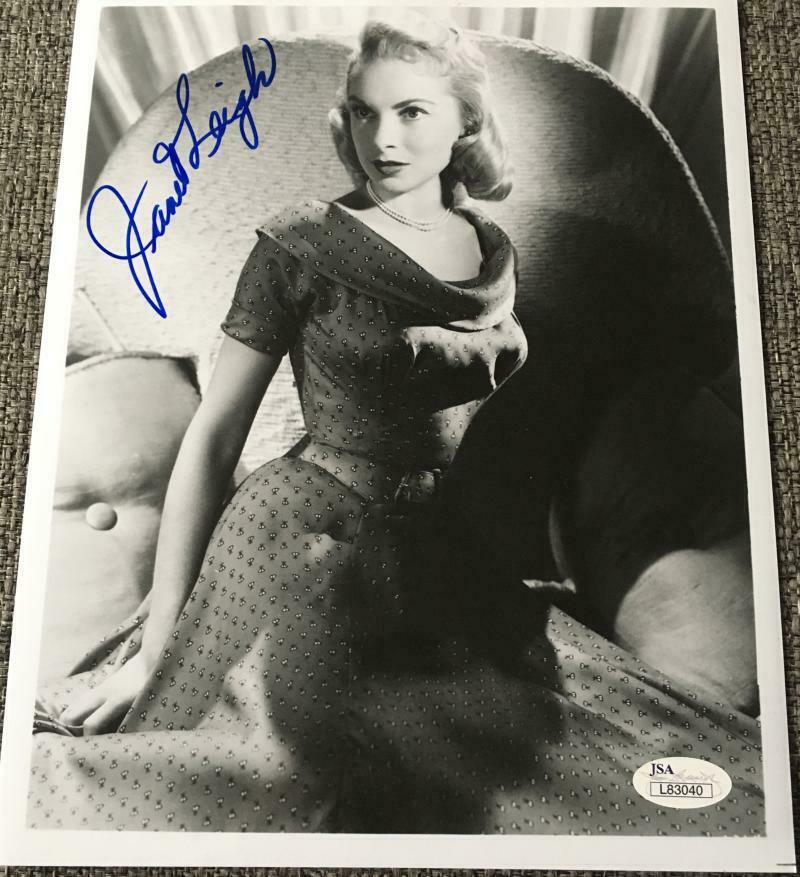 JANET LEIGH SIGNED AUTOGRAPH VINTAGE LEGENDARY PERFORMER 8X10 PHOTO JSA COA COLLECTIBLE ...