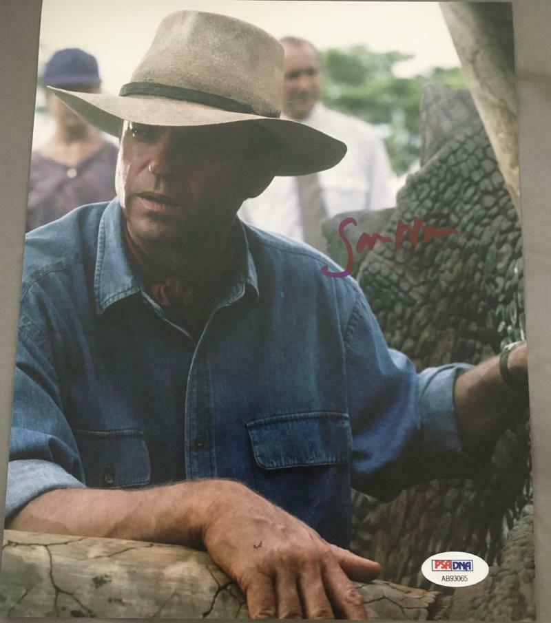 SAM NEILL SIGNED AUTOGRAPH CLASSIC ACTOR JURASSIC PARK 8X10 PHOTO PSA ...