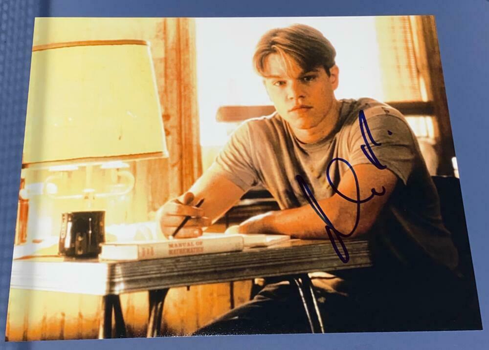 MATT DAMON SIGNED AUTOGRAPH CLASSIC IMAGE INTENSE ACTION STUD 11X14 ...