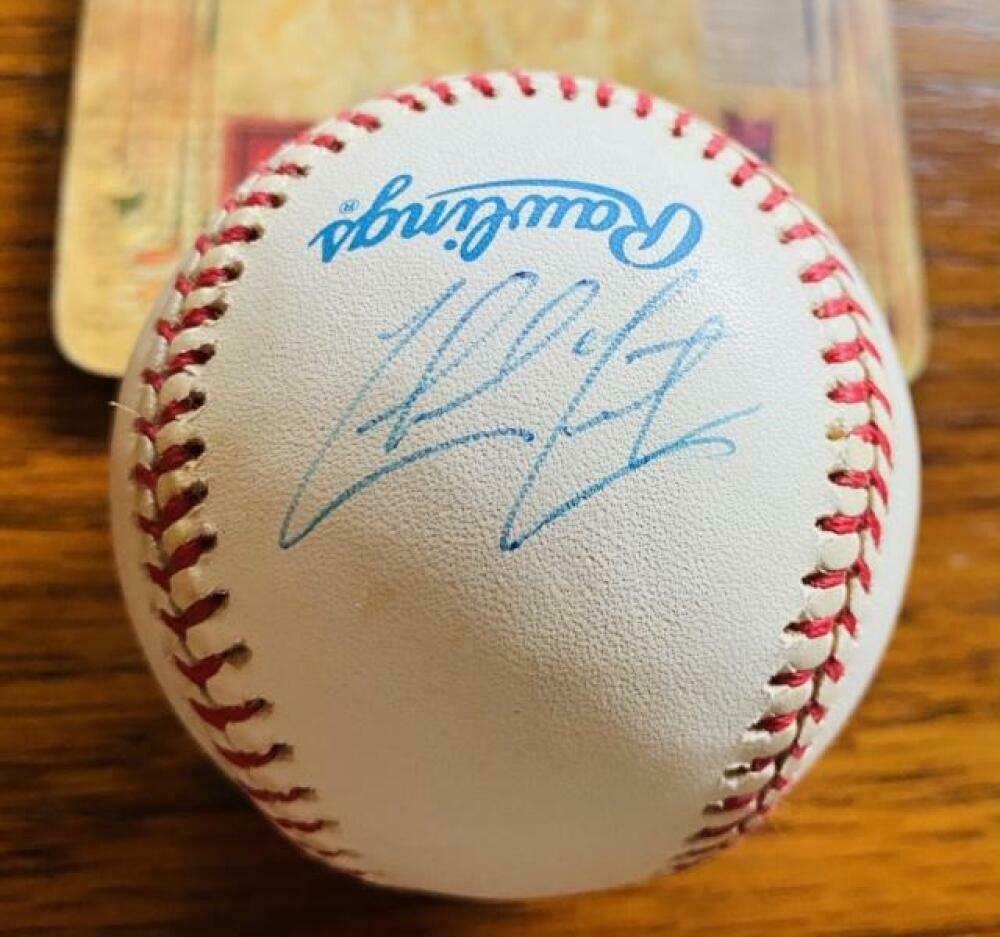 CHAD CURTIS SIGNED RARE AUTOGRAPHED NEW AL BASEBALL LEGEND YANKEES WITH ...
