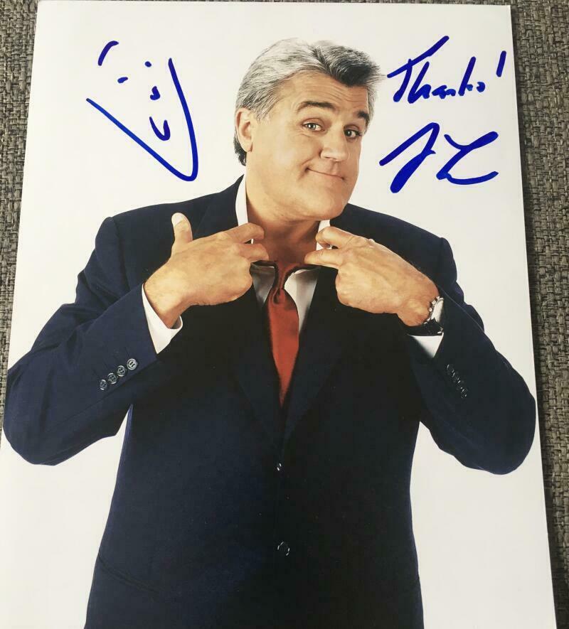 JAY LENO SIGNED AUTOGRAPHED 8X10 PHOTO - FUNNY LATE NIGHT TONIGHT SHOW ...