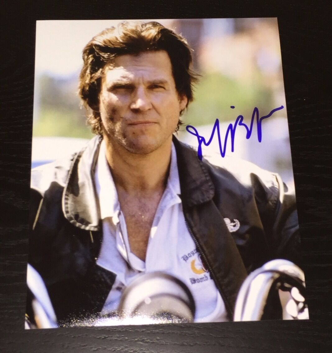 JEFF BRIDGES SIGNED AUTOGRAPH LEGENDARY ACTOR CLASSIC MOTORCYCLE 8x10 ...