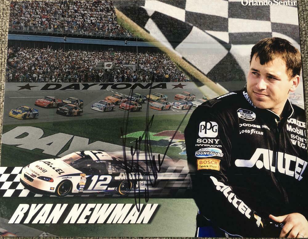 RYAN NEWMAN SIGNED AUTOGRAPHED 8X10 PHOTO - NASCAR DRIVER PROMO POSE ...