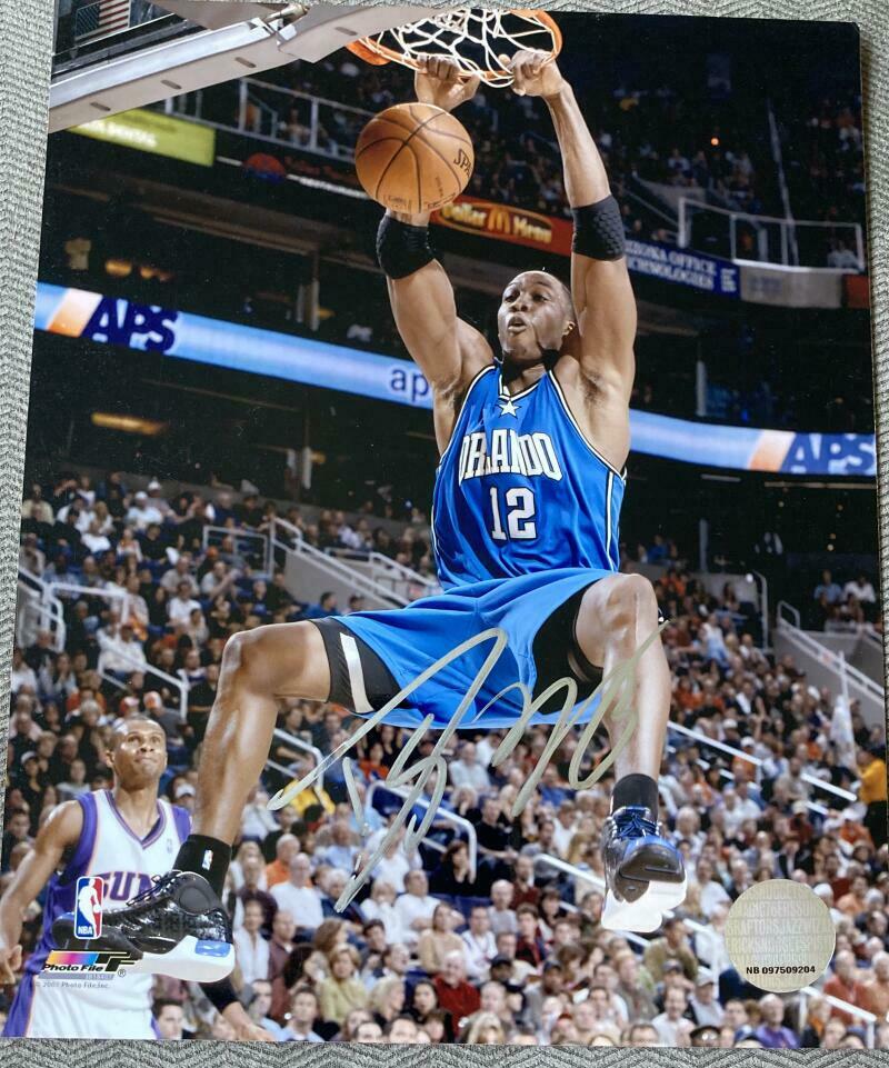 DWIGHT HOWARD SIGNED AUTOGRAPHED 8X10 PHOTO - NBA ORLANDO MAGIC DUNK ...