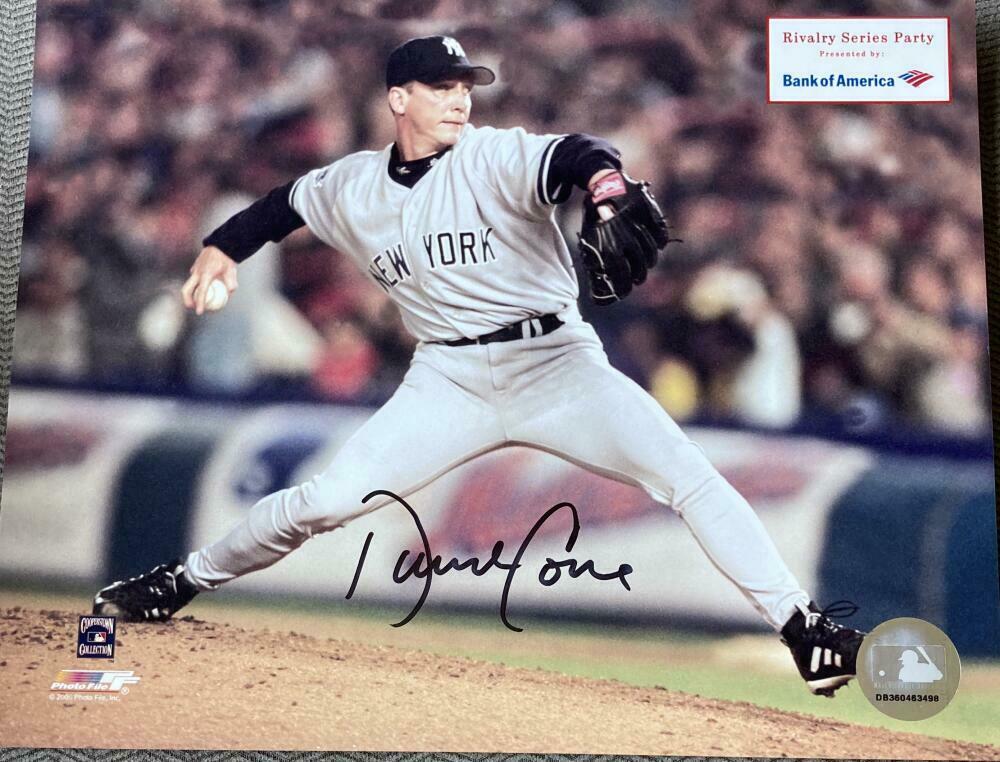 DAVID CONE SIGNED AUTOGRAPHED 8X10 PHOTO - MLB STAR NY YANKEES ACTION ...