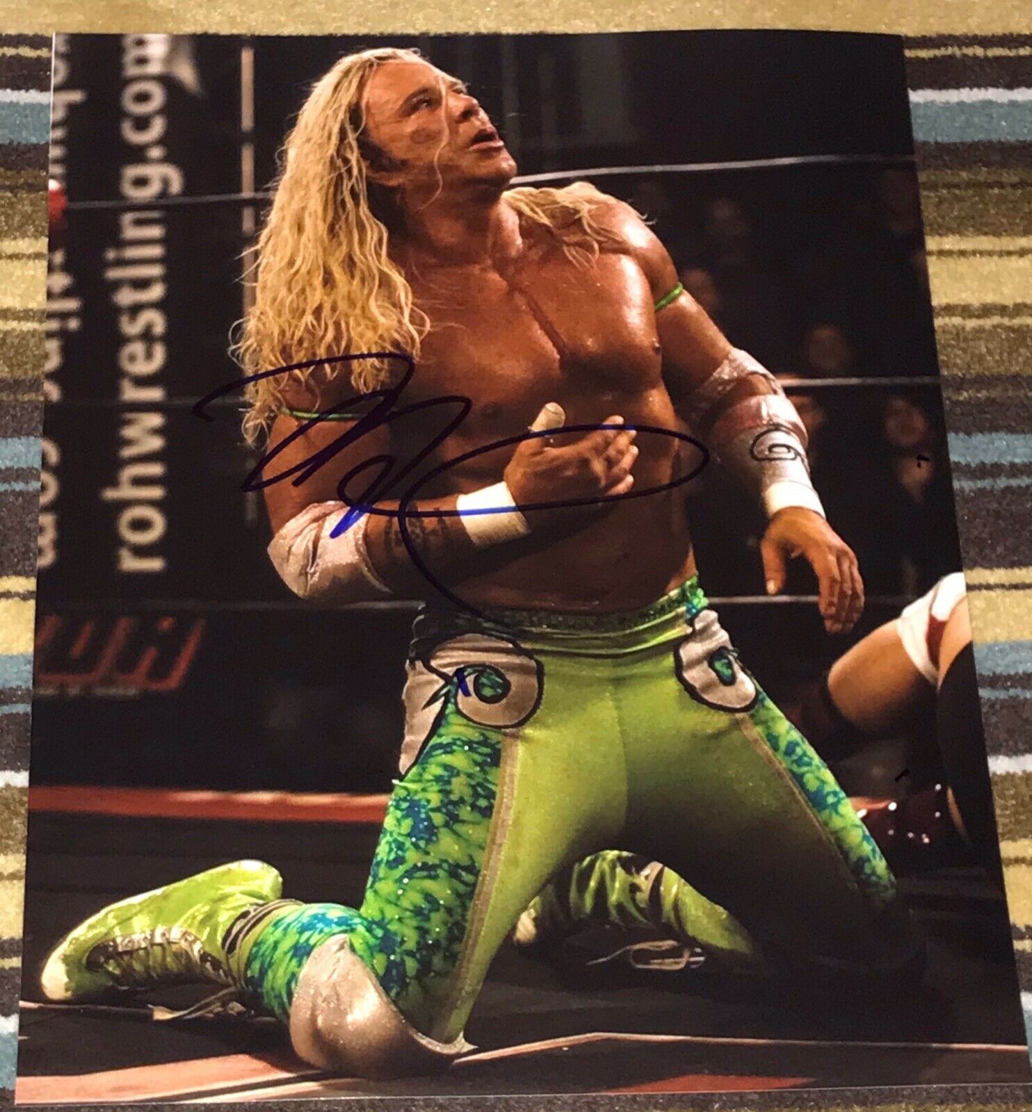 MICKEY ROURKE SIGNED AUTOGRAPH WRESTLER ACTION IMAGE RARE 11x14 PHOTO ...