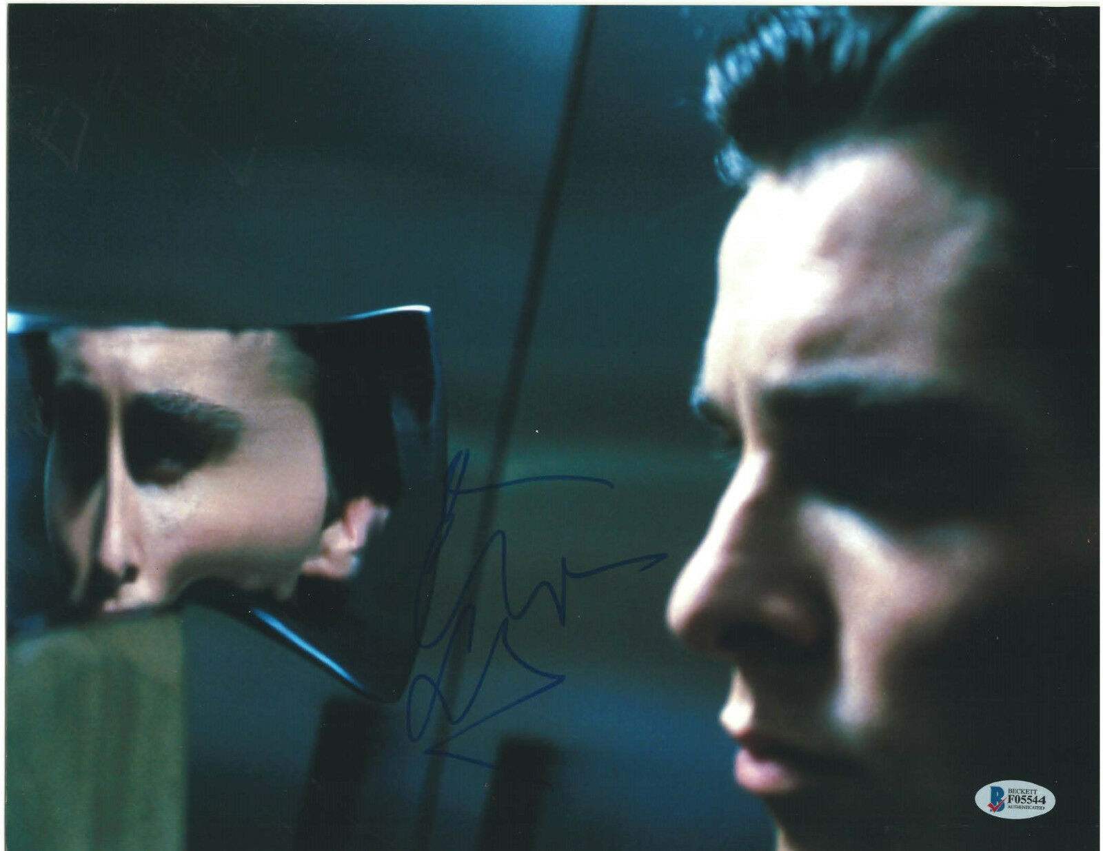 CHRISTIAN BALE SIGNED 11X14 PHOTO AMERICAN PSYCHO BECKETT BAS AUTOGRAPH ...
