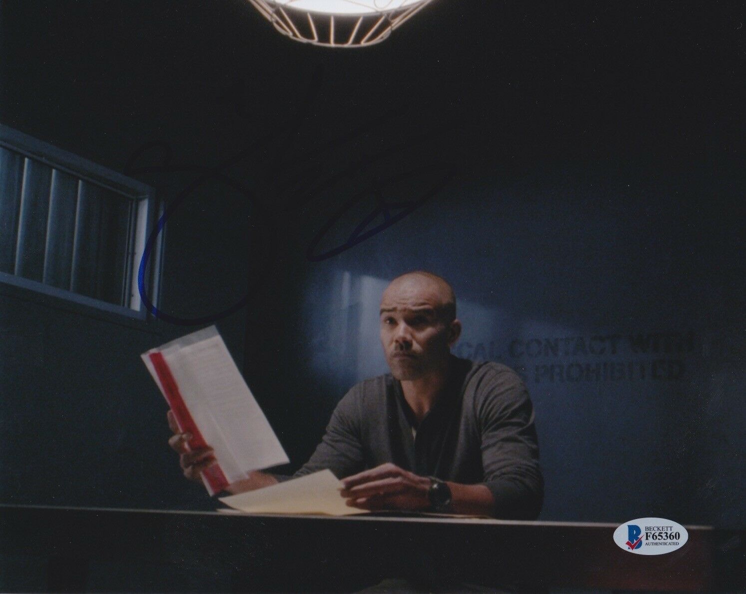 SHEMAR MOORE SIGNED 8X10 PHOTO CRIMINAL MINDS SWAT BECKETT BAS ...