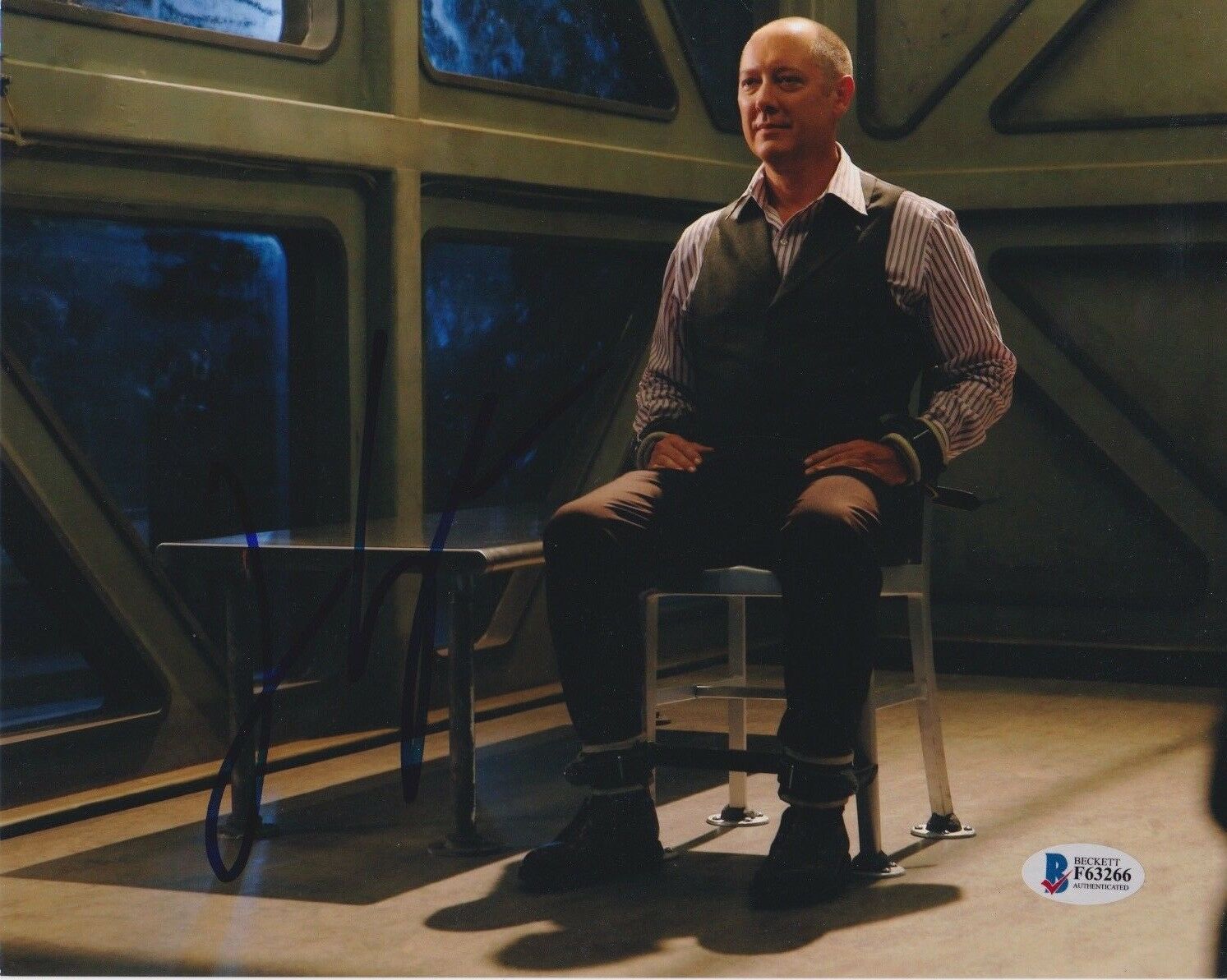 JAMES SPADER SIGNED 8X10 PHOTO BLACKLIST BECKETT BAS AUTOGRAPH AUTO COA ...