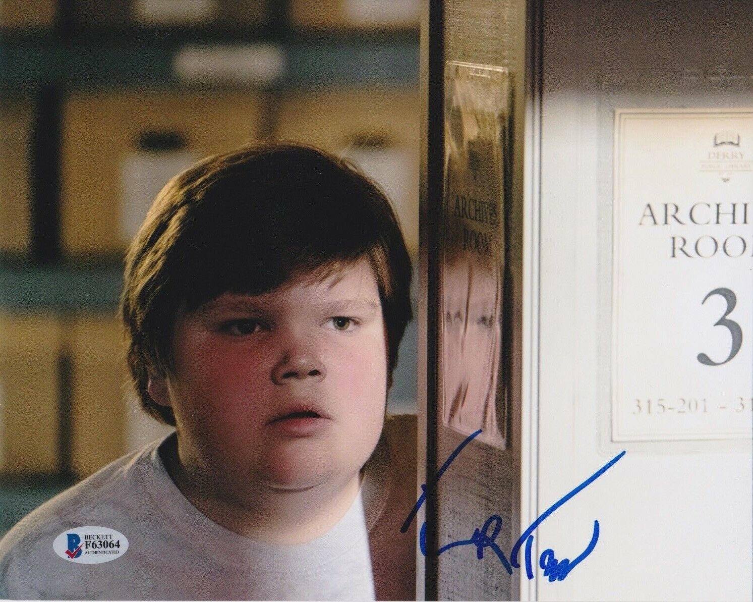 JEREMY RAY TAYLOR SIGNED 8X10 PHOTO IT PENNYWISE BECKETT BAS AUTOGRAPH ...