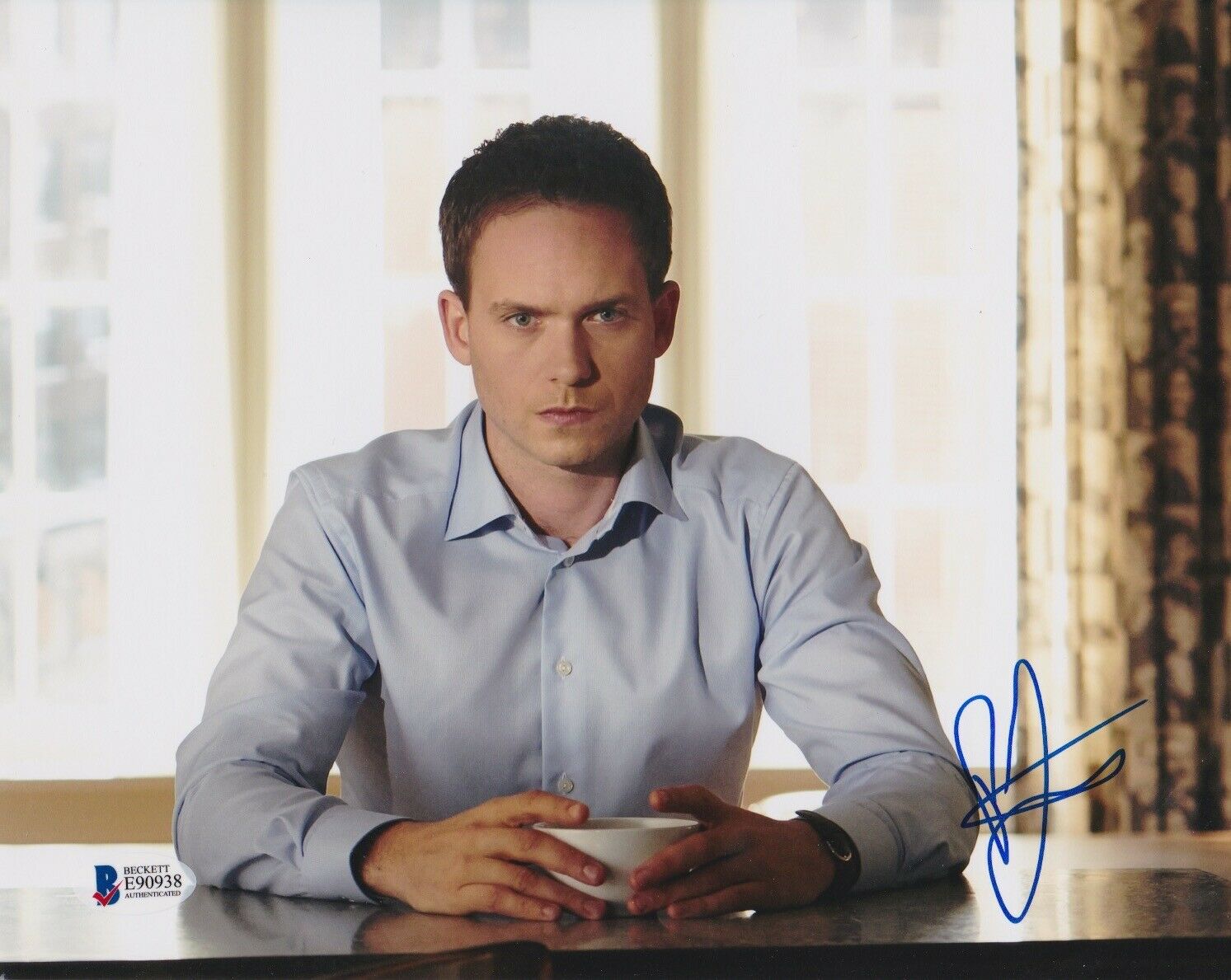 PATRICK J ADAMS SIGNED 8X10 PHOTO SUITS BECKETT BAS AUTOGRAPH AUTO COA ...