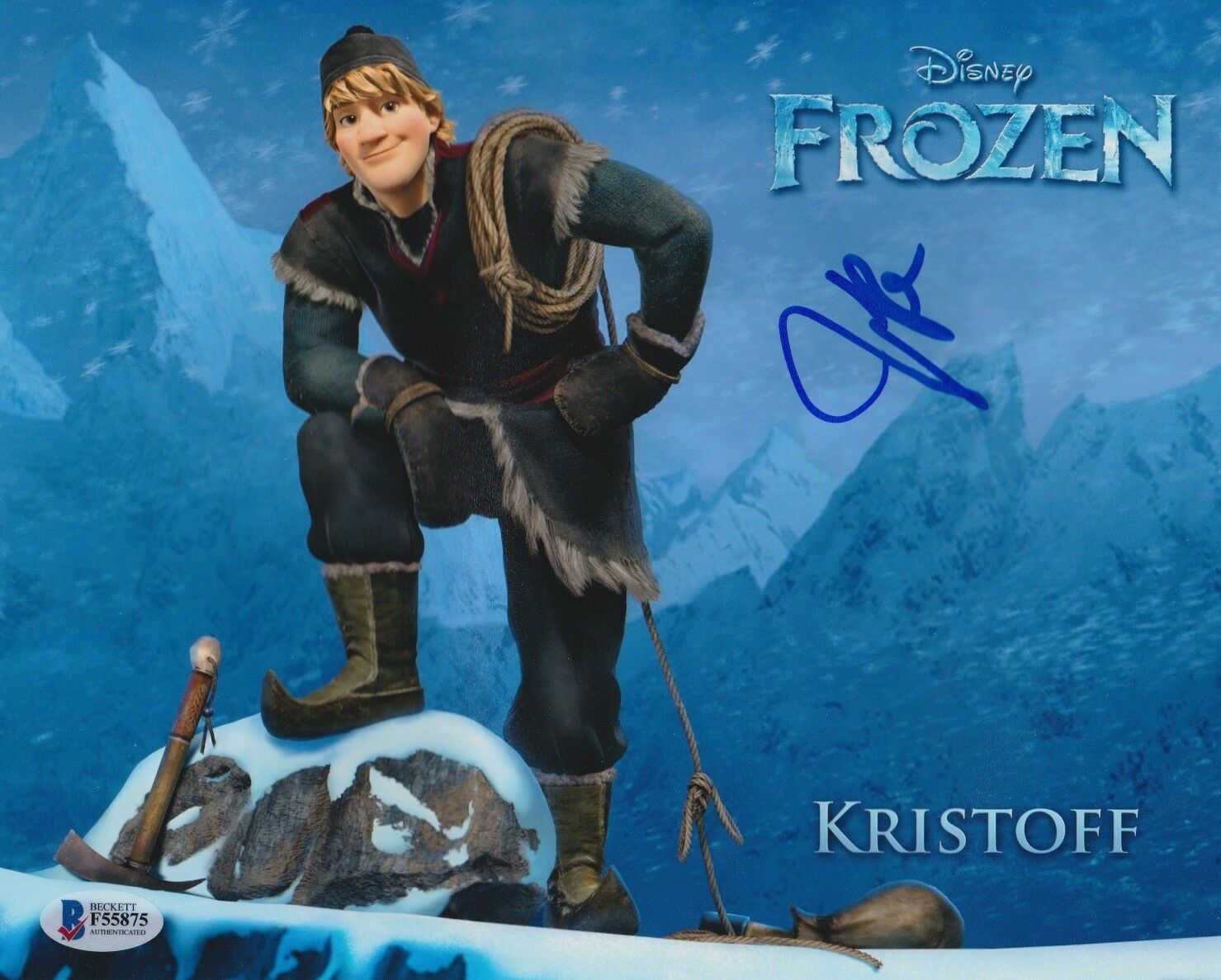 JONATHAN GROFF SIGNED 8X10 PHOTO FROZEN BECKETT BAS AUTOGRAPH AUTO COA ...