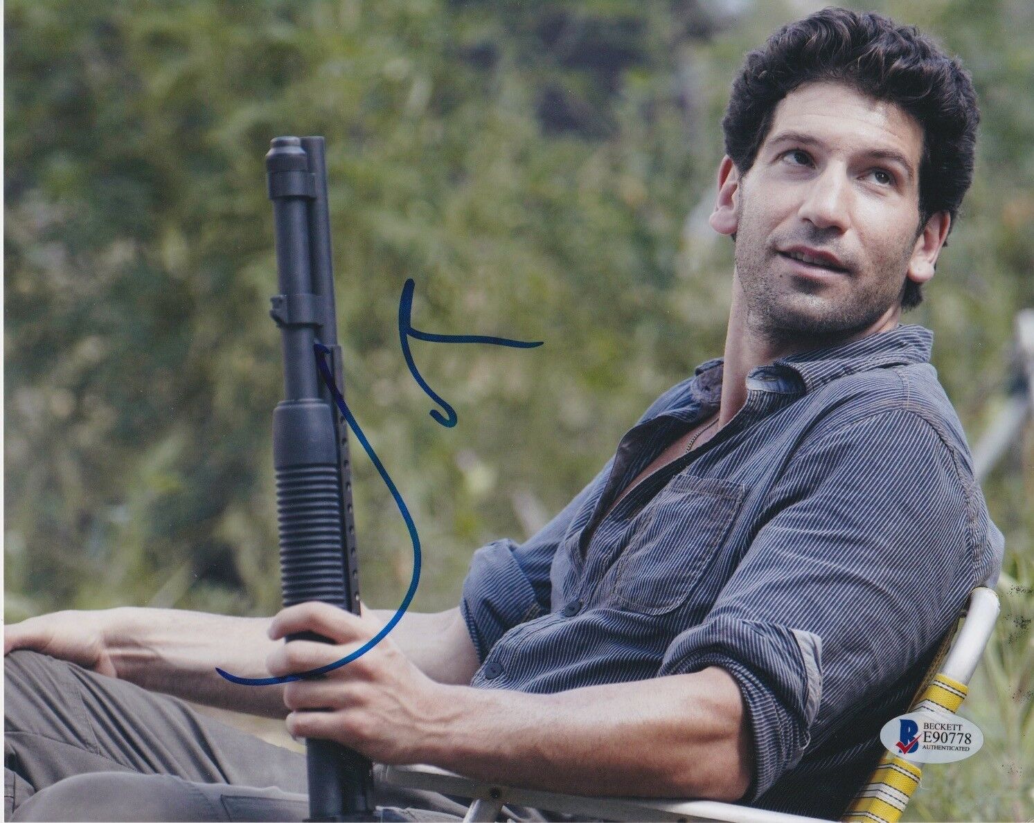 JON BERNTHAL SIGNED 8X10 PHOTO FURY WALKING DEAD BECKETT BAS AUTOGRAPH ...