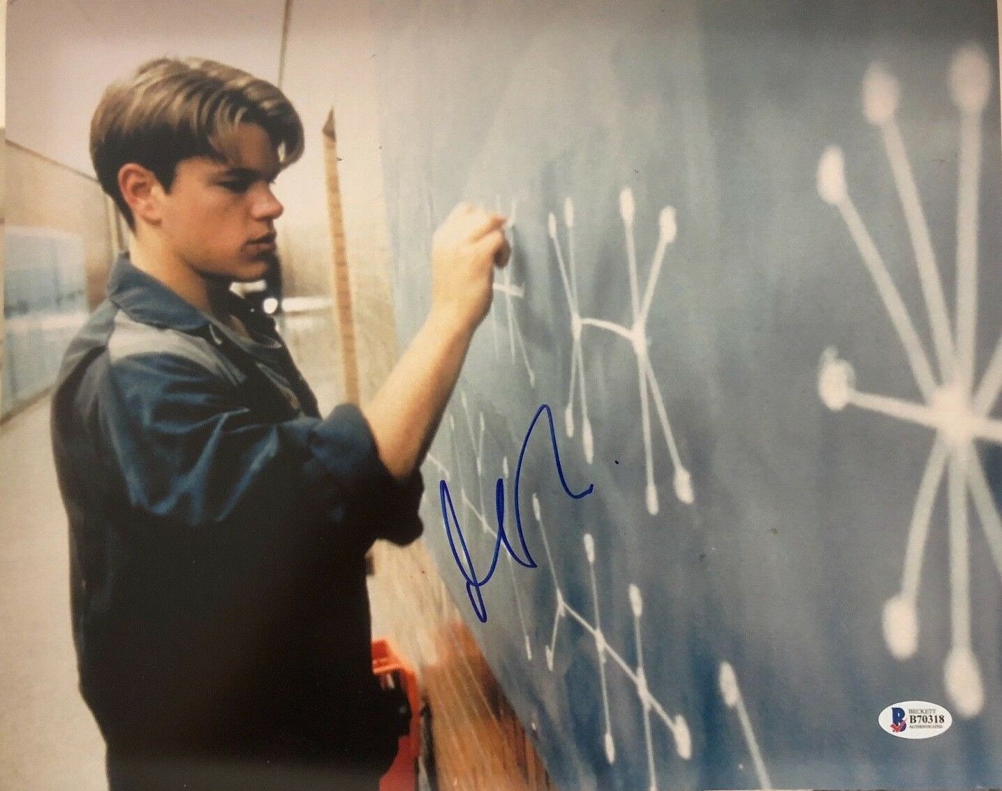 MATT DAMON SIGNED 11X14 PHOTO GOOD WILL HUNTING BECKETT BAS AUTOGRAPH ...