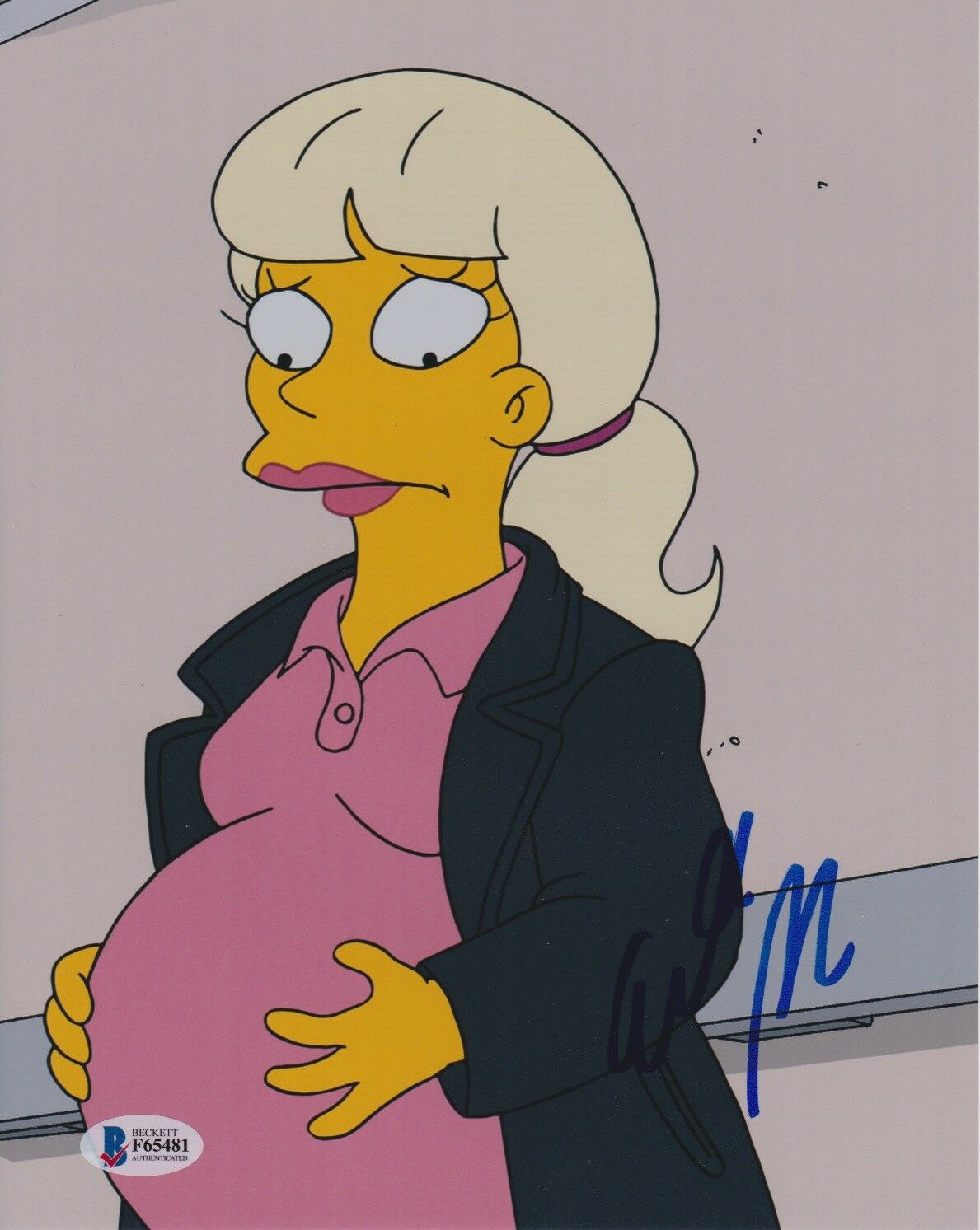 ELISABETH MOSS SIGNED 8X10 PHOTO THE SIMPSONS BECKETT BAS AUTOGRAPH ...