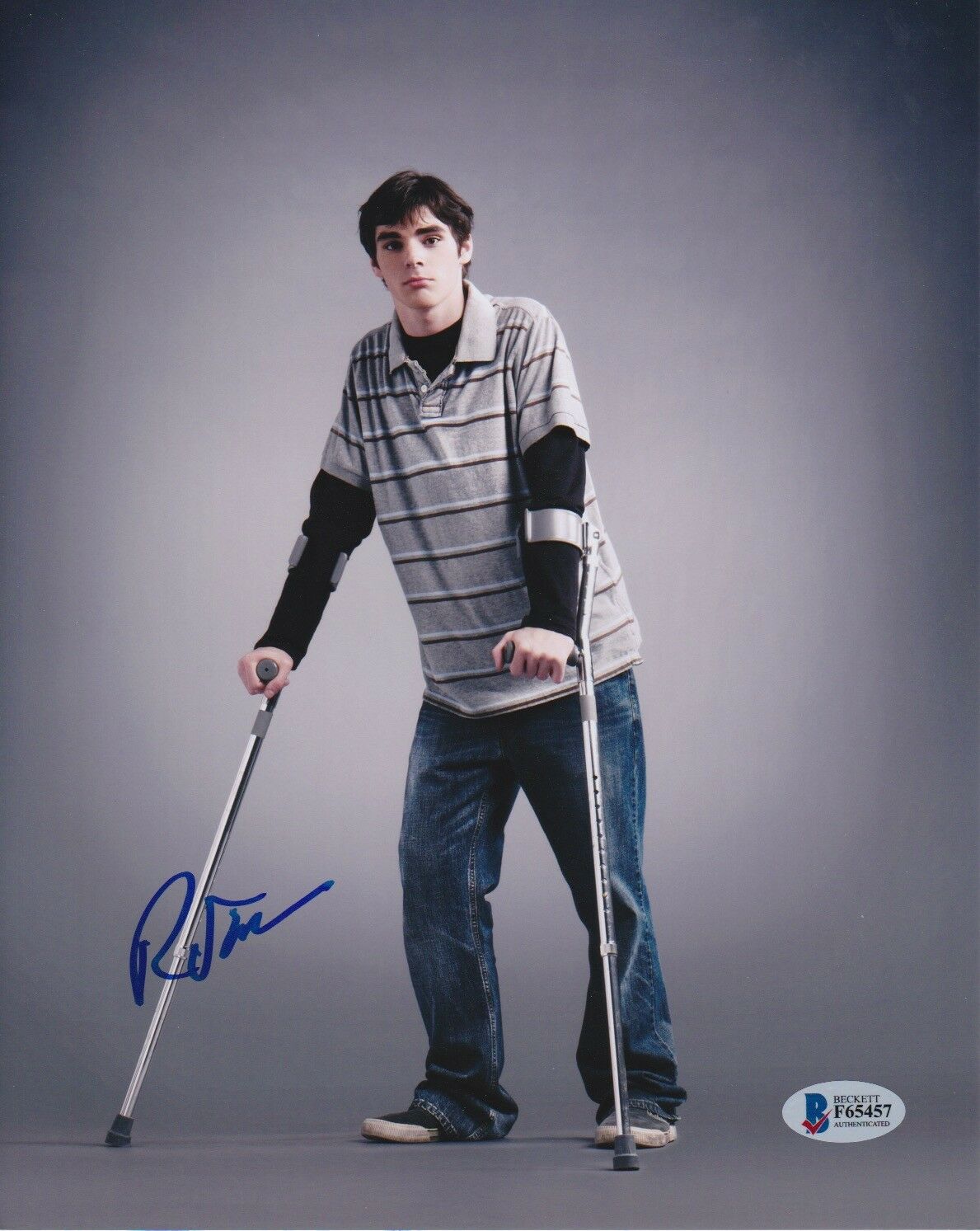 RJ R.J. MITTE SIGNED 8X10 PHOTO BREAKING BAD BECKETT BAS AUTOGRAPH AUTO ...
