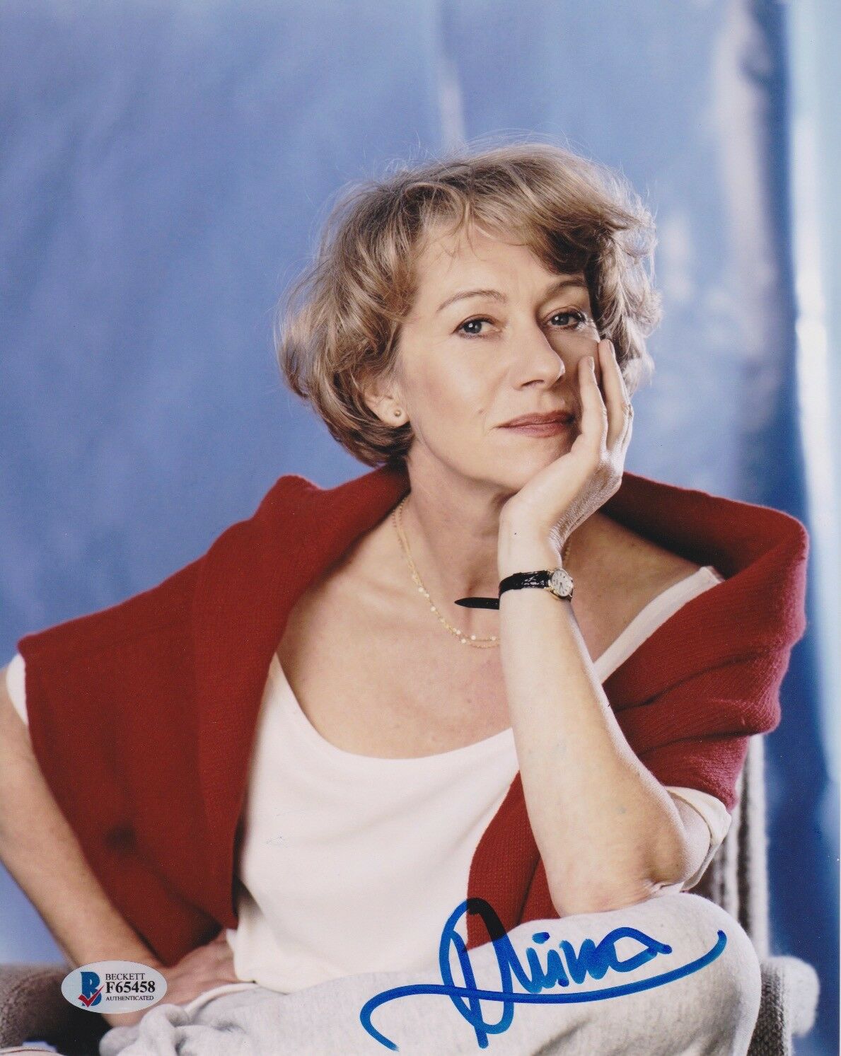 HELEN MIRREN SIGNED 8X10 PHOTO QUEEN AUDIENCE BECKETT BAS AUTOGRAPH ...