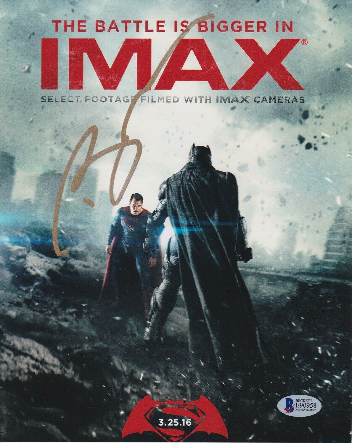 BEN AFFLECK SIGNED 8X10 PHOTO BATMAN SUPERMAN BECKETT BAS AUTOGRAPH ...
