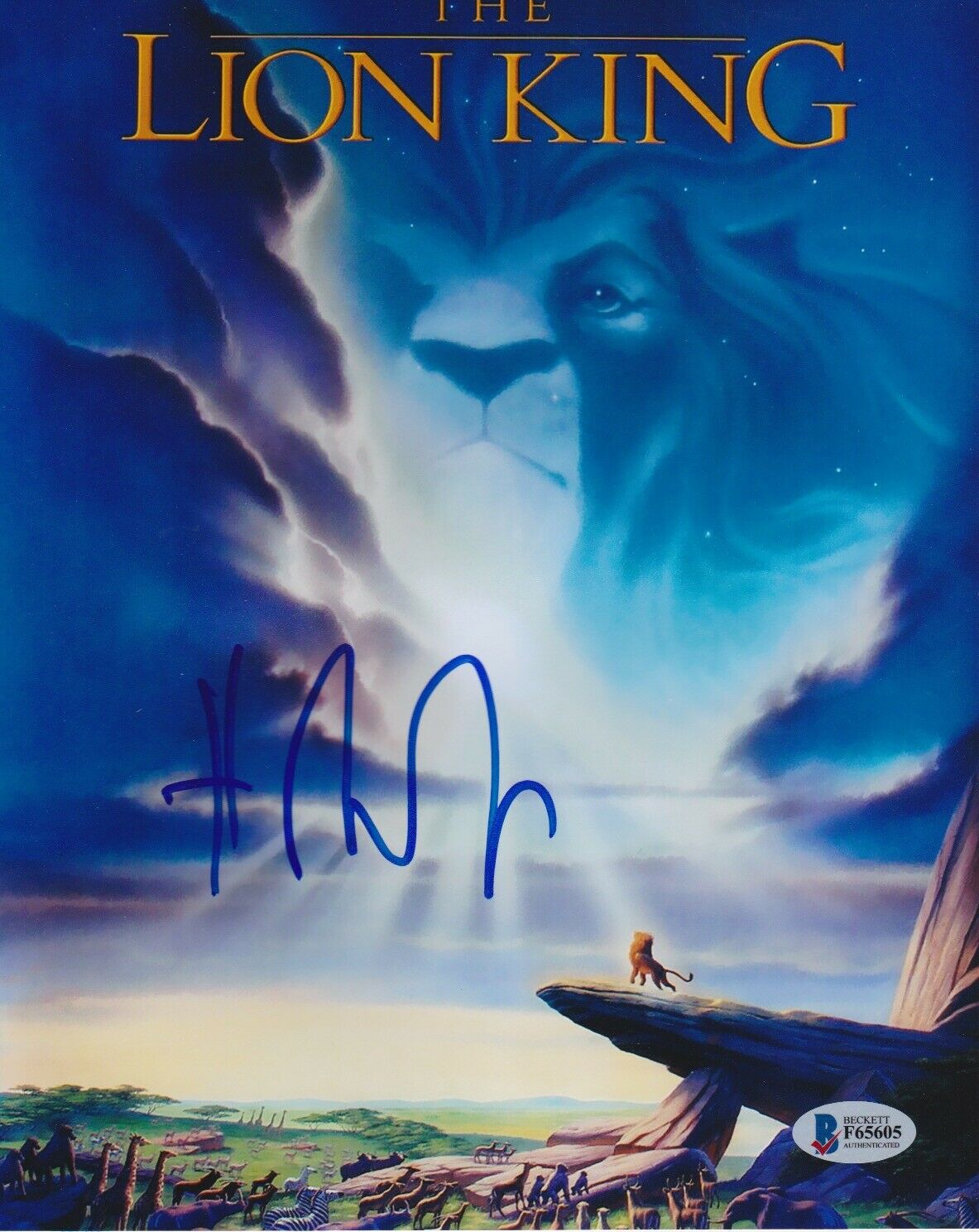 HANS ZIMMER SIGNED 8X10 PHOTO THE LION KING BECKETT BAS AUTOGRAPH AUTO ...