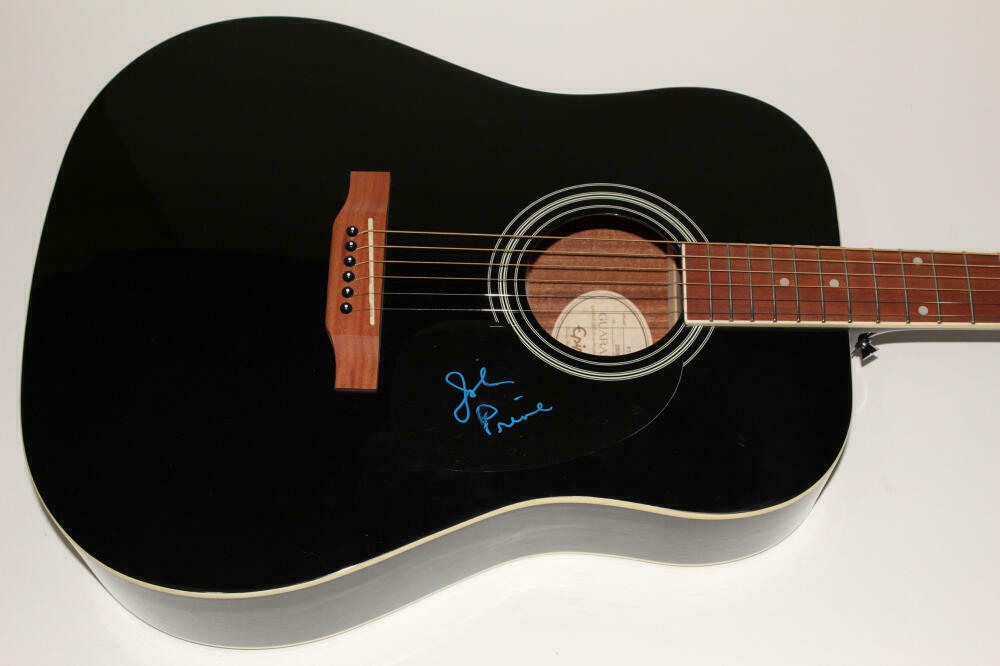 JOHN PRINE SIGNED AUTOGRAPH GIBSON EPIPHONE ACOUSTIC GUITAR -COUNTRY ...