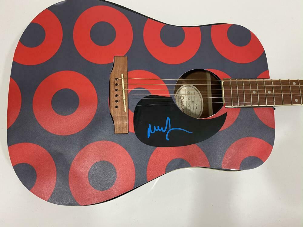 MIKE GORDON PHISH SIGNED AUTOGRAPH CUSTOM 1/1 GIBSON EPIPHONE ACOUSTIC ...