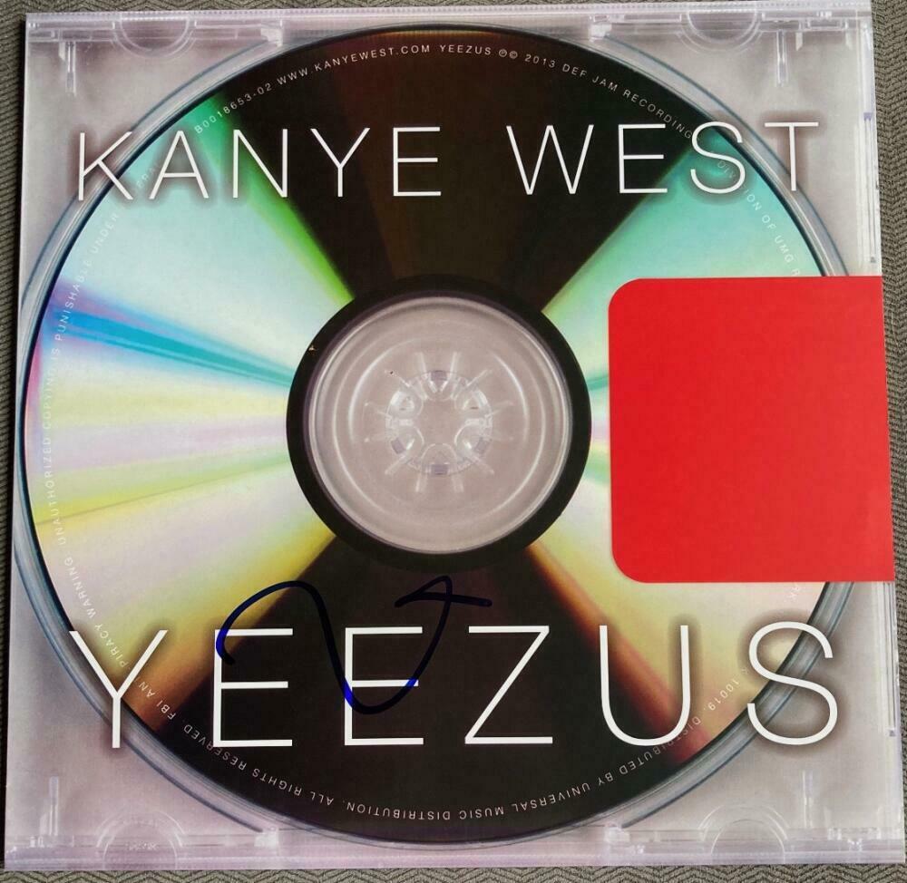 KANYE WEST SIGNED AUTOGRAPH VINYL ALBUM RECORD - YEEZUS GRADUATION LIFE ...