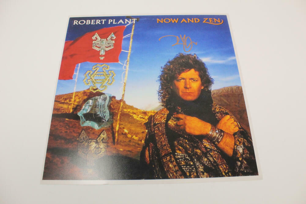 ROBERT PLANT SIGNED AUTOGRAPH 12X12 NOW AND ZEN ALBUM FLAT - LED ...