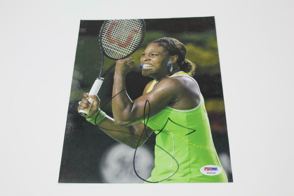 SERENA WILLIAMS SIGNED AUTOGRAPH 8x10 PHOTO - TENNIS LEGEND, UP OPEN ...