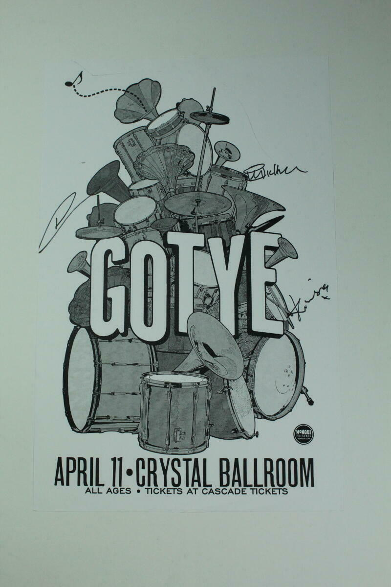 GOTYE SIGNED AUTOGRAPH CONCERT TOUR POSTER - PORTLAND 4/11/12, VERY ...