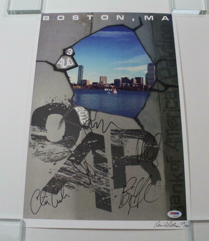 OAR FULL BAND SIGNED AUTOGRAPH LE CONCERT TOUR POSTER - BOSTON 8/3/12 ...