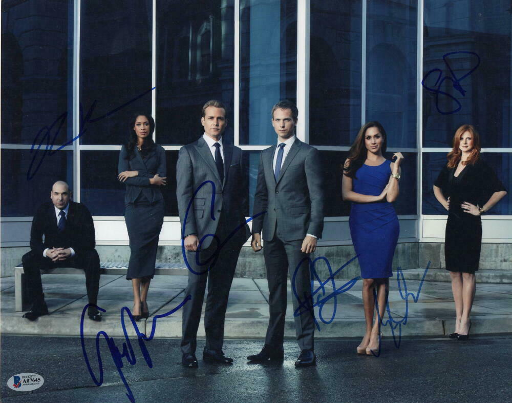 MEGHAN MARKLE, GABRIEL MACHT, +4 FULL CAST SIGNED AUTOGRAPH - SUITS ...