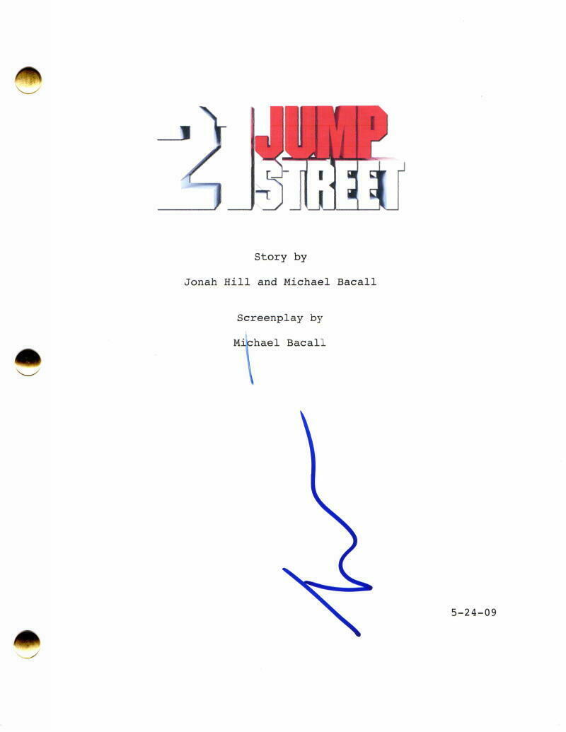 JONAH HILL SIGNED AUTOGRAPH 21 JUMP STREET MOVIE SCRIPT - CHANNING ...