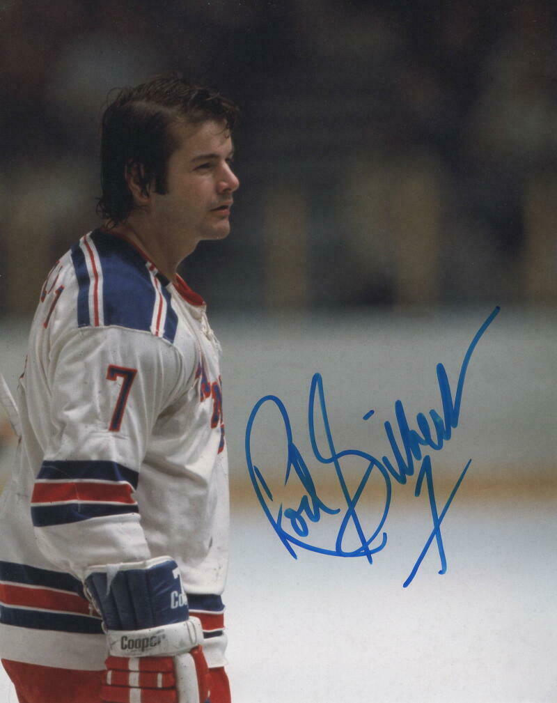 ROD GILBERT SIGNED AUTOGRAPH 8X10 PHOTO - NEW YORK RANGERS HALL OF ...