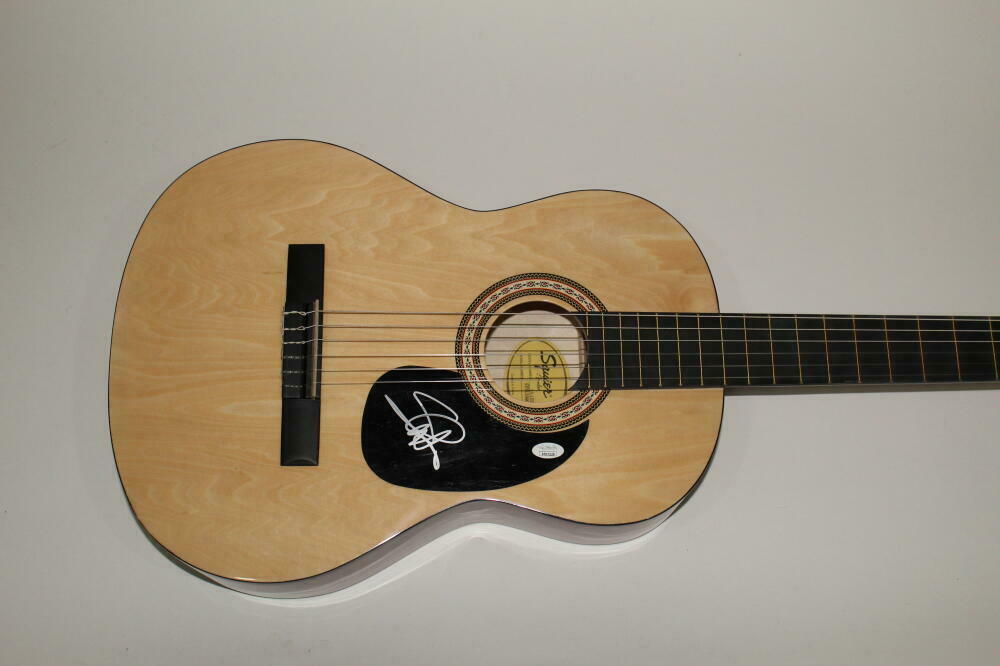 STEVE HARRIS SIGNED AUTOGRAPH FENDER BRAND ACOUSTIC GUITAR - IRON ...