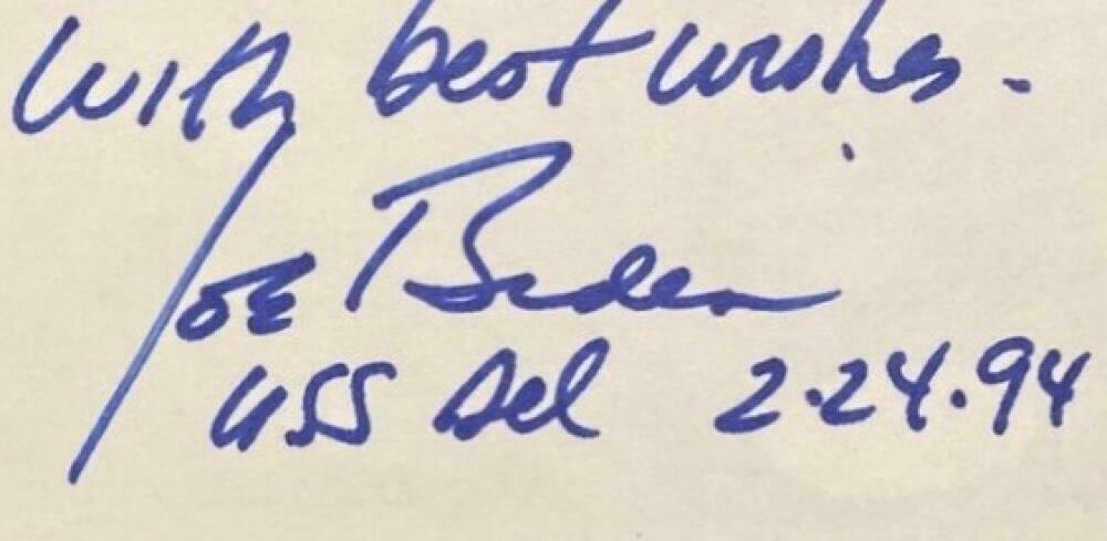 PRESIDENT JOE BIDEN SIGNED CUT SIGNATURE AUTOGRAPH JSA 2020 ELECTION ...