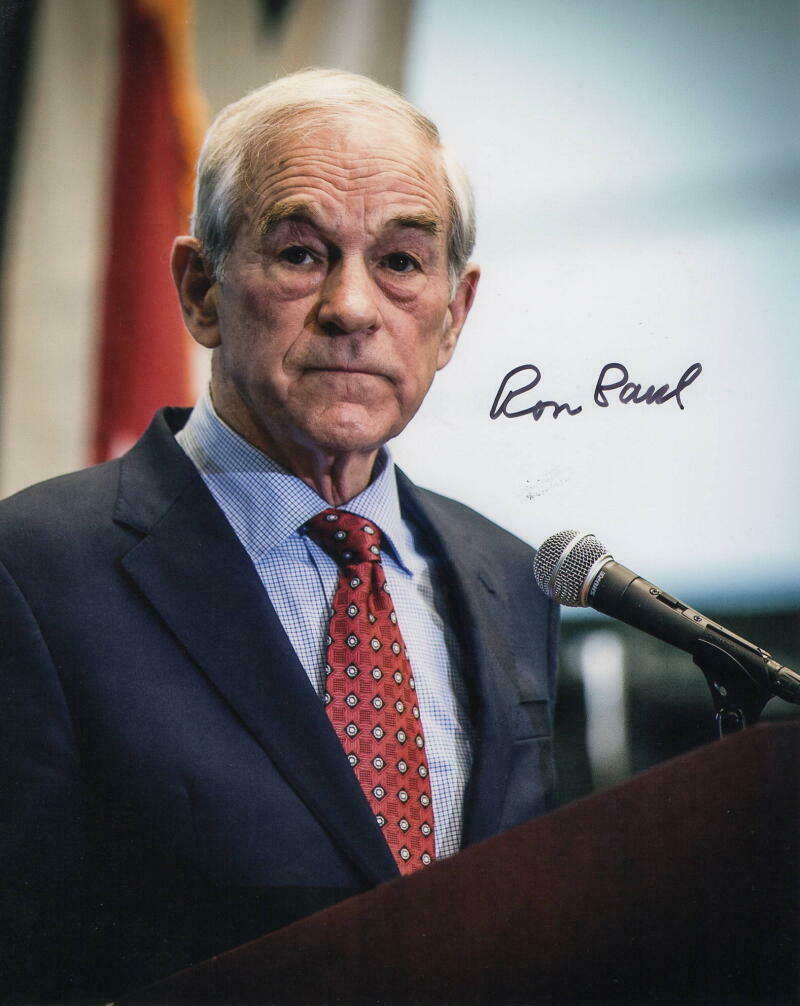 TEXAS CONGRESSMAN RON PAUL SIGNED AUTOGRAPH 8X10 PHOTO - 2008 2012 ...