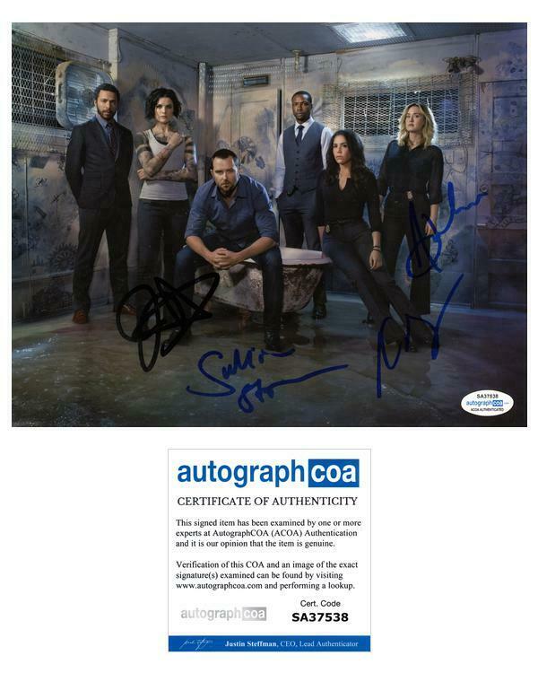 "Blindspot" Cast AUTOGRAPHS Signed 8x10 Photo - Jaime Alexander +3 ACOA ...