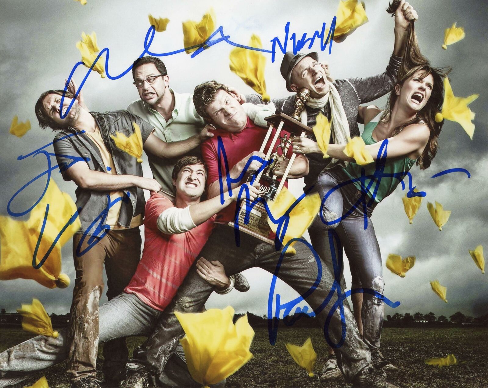 "The League" Cast AUTOGRAPHS Signed 8x10 Photo ACOA Collectible ...