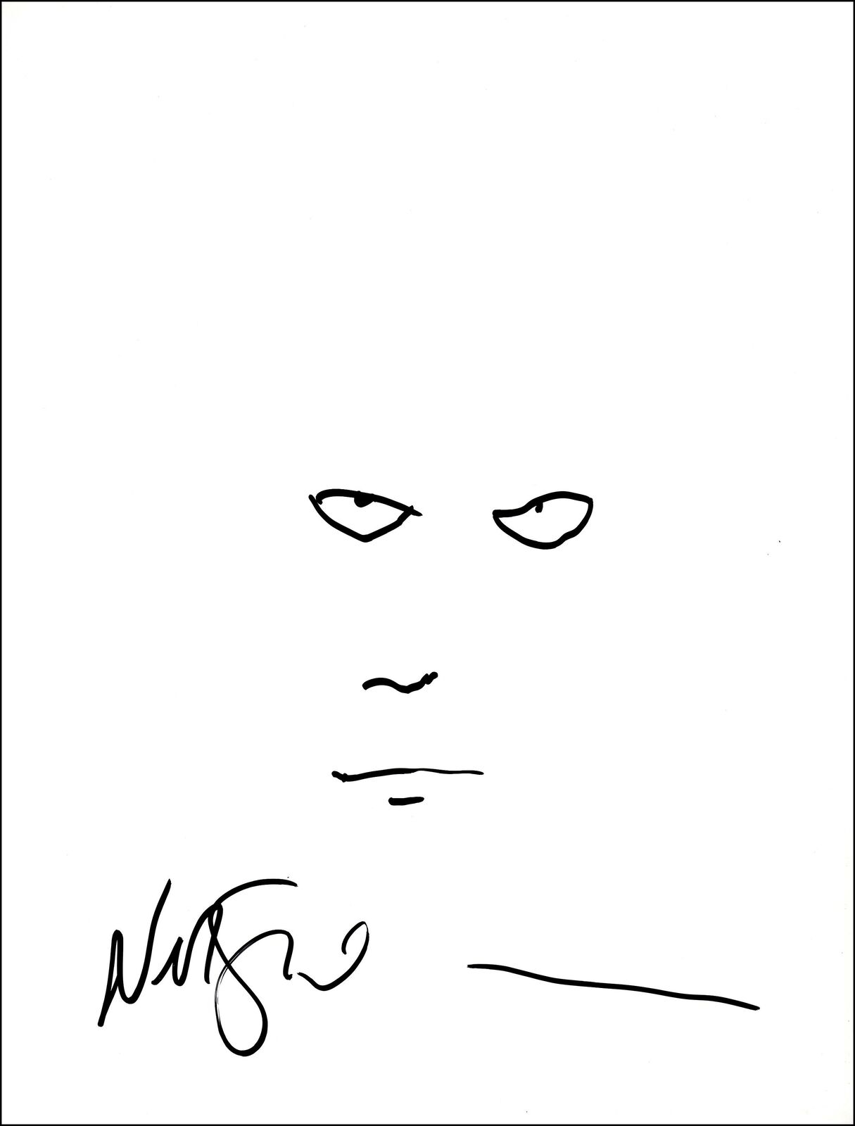 Neil Gaiman AUTOGRAPH Signed Original 8.5x11 Sandman Sketch ACOA ...