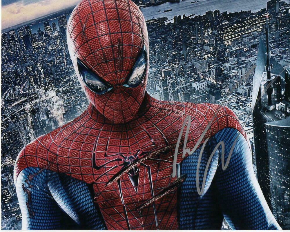 ANDREW GARFIELD SIGNED AUTOGRAPH 8X10 PHOTO THE AMAZING SPIDER-MAN ...