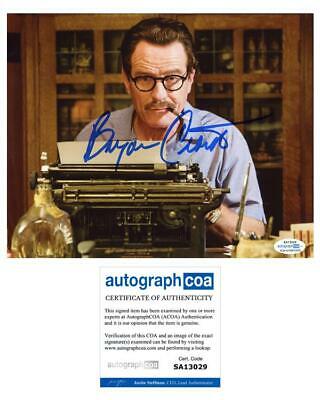 Bryan Cranston "Trumbo" AUTOGRAPH Signed 8x10 Photo ACOA Collectible ...
