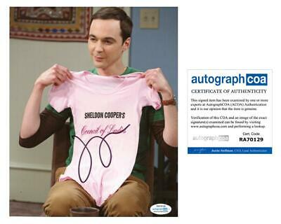 Jim Parsons "The Big Bang Theory" AUTOGRAPH Signed 8x10 Photo C ACOA ...