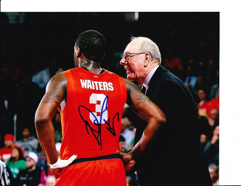 CLEVELAND CAVALIERS DION WAITERS SIGNED W/ BOEHIEM 8X10 SYRACUSE ...