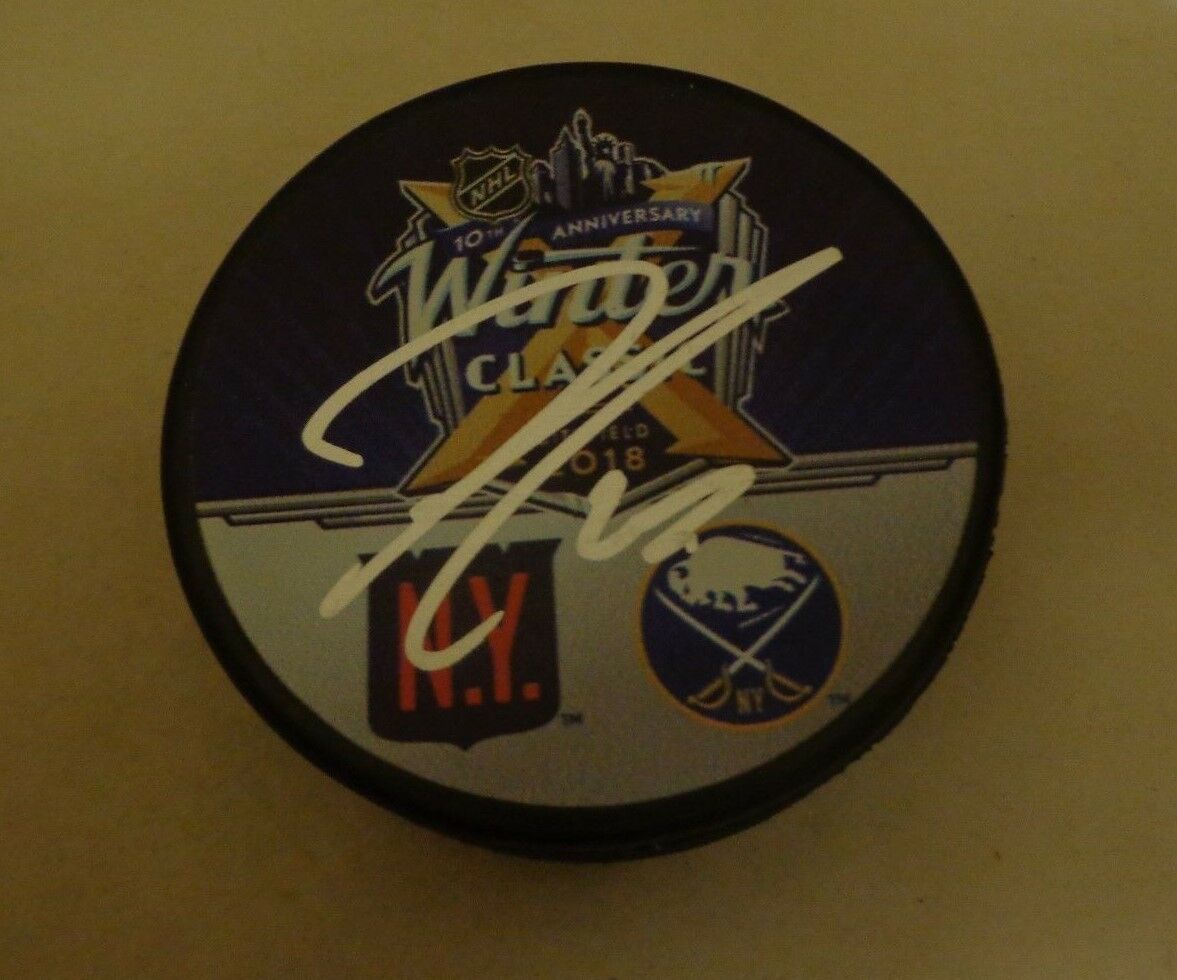 Jordan Nolan signed Buffalo Sabres 2018 Winter Classic Puck autographed ...