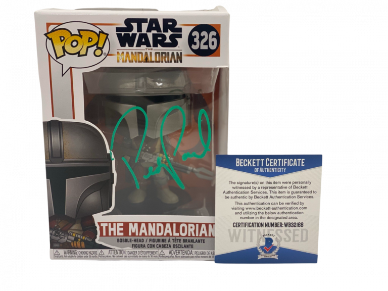 PEDRO PASCAL SIGNED STAR WARS THE MANDALORIAN POP FUNKO AUTO PROOF ...