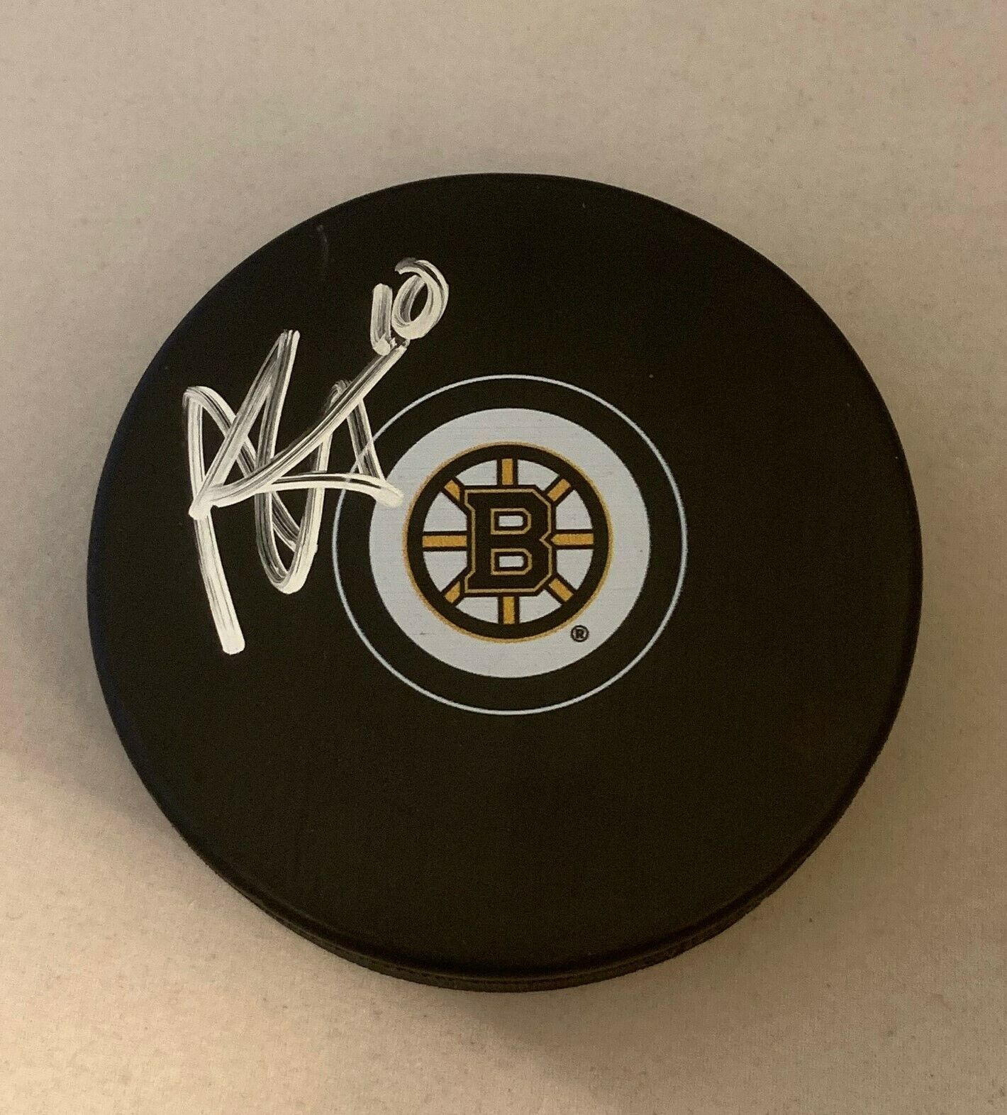 Anders Bjork signed Boston Bruins Puck autographed Collectible ...