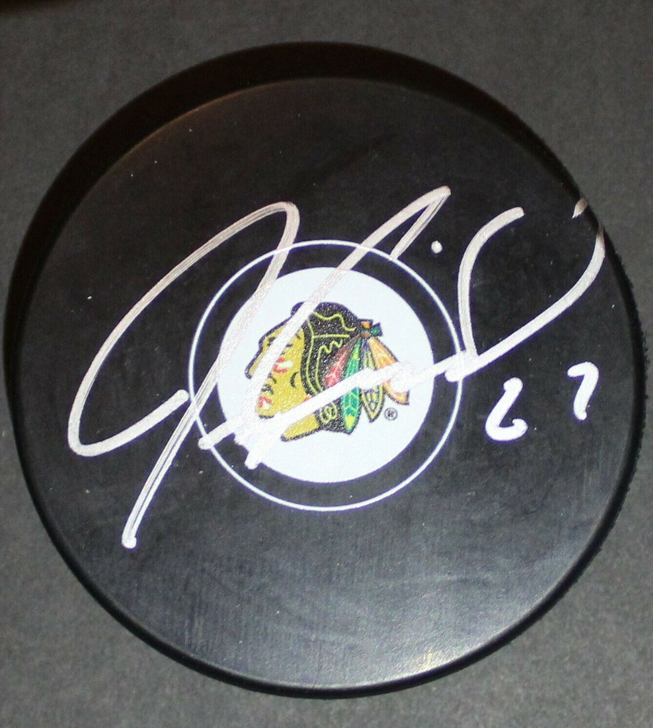 Jeremy Roenick Signed Chicago Blackhawks Autograph Logo Puck w/COA ...